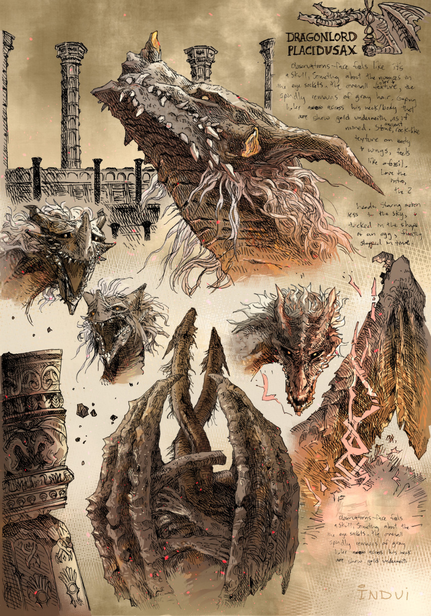 Safebooru - absurdres artist name character name claws dragon dragon ...