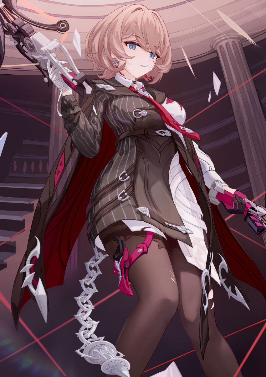 Safebooru - 1girl absurdres asymmetrical jacket bandage on face bandaged fingers bandaged hand ...