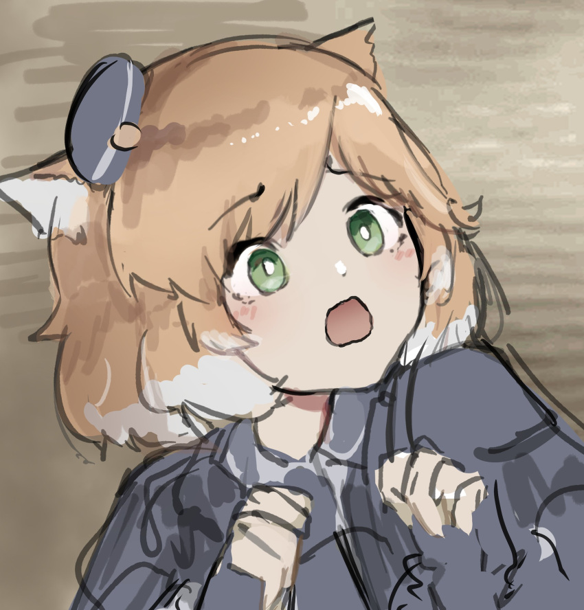 Safebooru - 1girl animal ears arknights black hat black shirt blonde ...