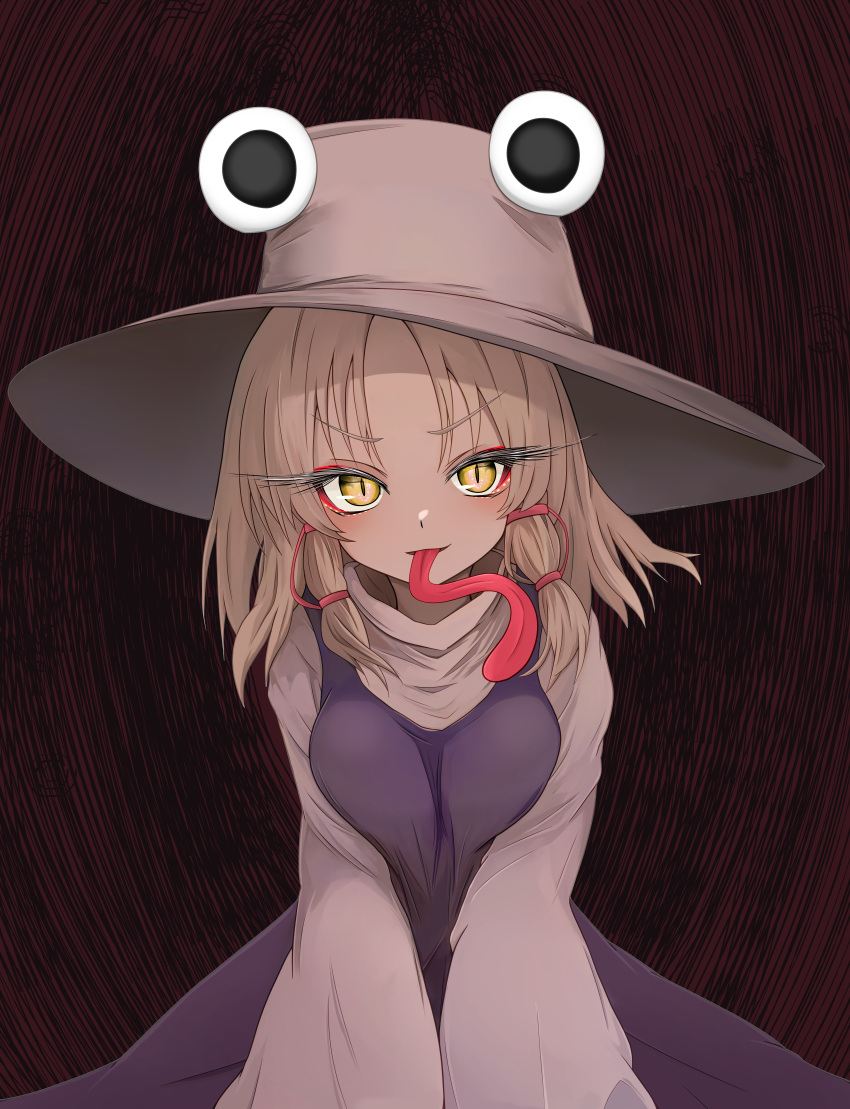 Safebooru - 1girl absurdres blonde hair brown hat dress hair ribbon hat highres long hair long ...