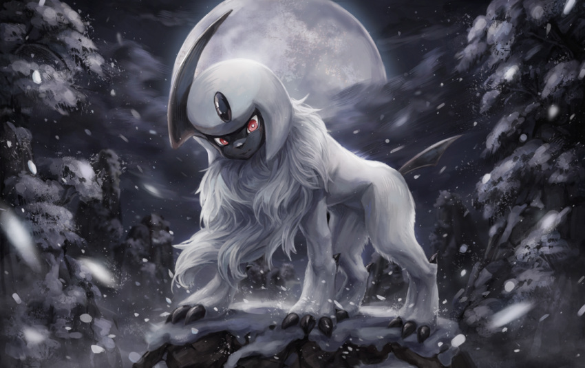 Safebooru - absol azumikano bright pupils claws closed mouth commentary ...