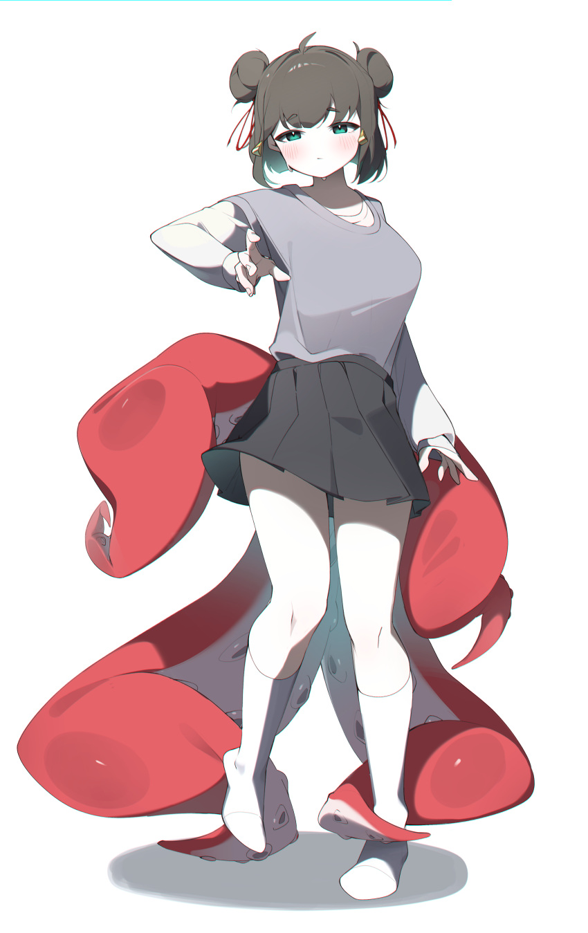 Safebooru - 1girl absurdres black skirt blush bullet (bullet0701 ...