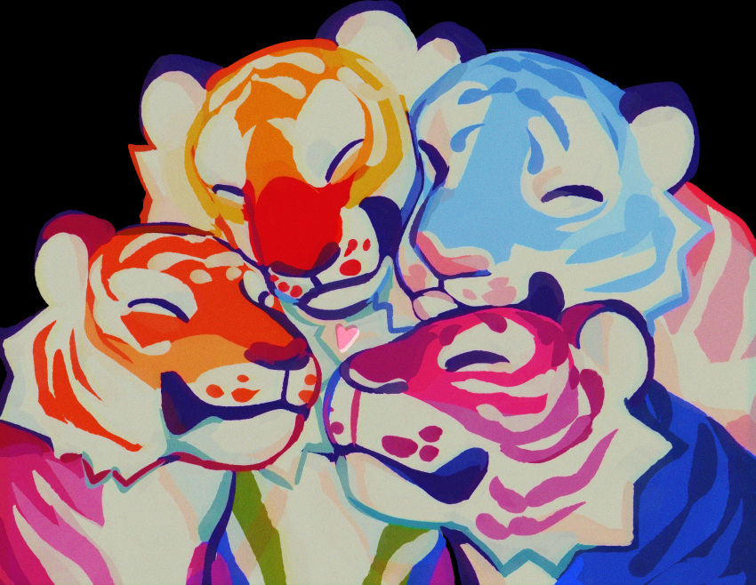 Safebooru - animal animal focus bisexual flag black background closed ...