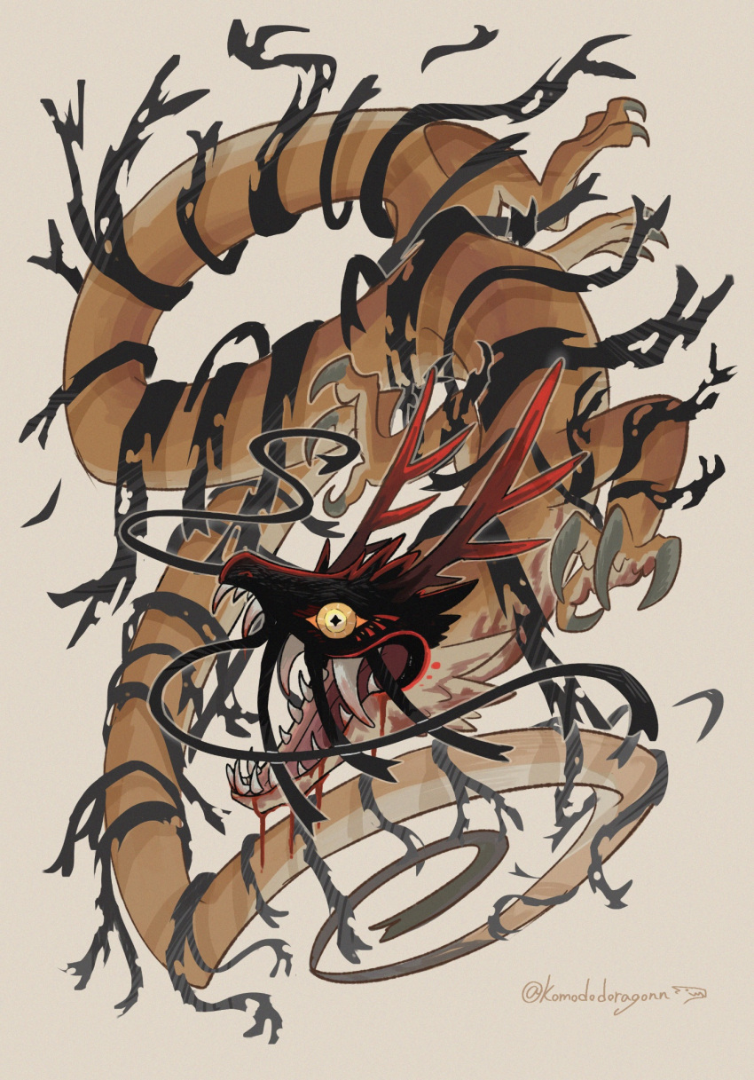Safebooru - alternate species animal focus artist name blood blood from ...