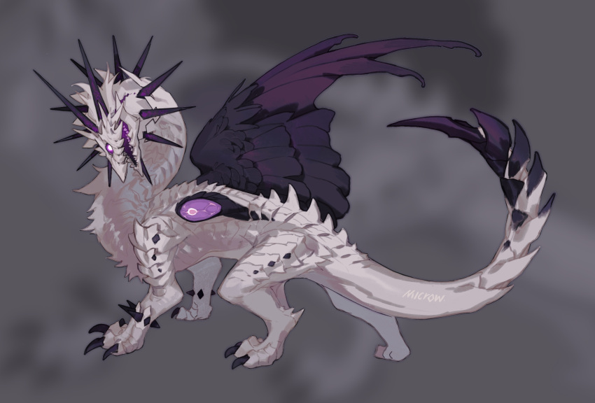 Safebooru - artist name claws colored sclera dragon feathered wings full body glowing glowing ...