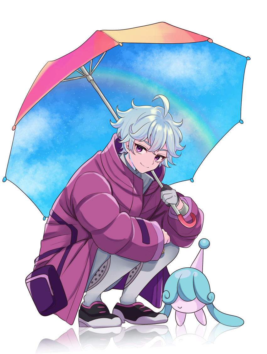 Safebooru - 1boy absurdres ahoge bede (pokemon) closed mouth coat curly ...