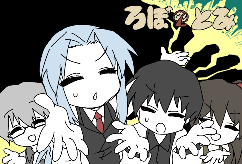 Safebooru - 2boys 2girls angela (project moon) ayin (project moon ...