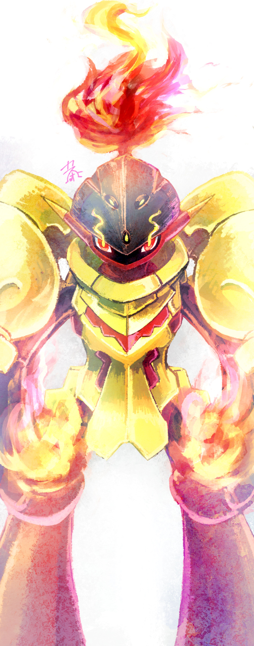 Safebooru - absurdres armarouge commentary request eye trail fire ...