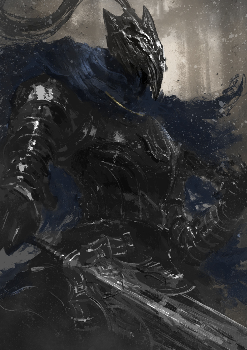 Safebooru - 1boy absurdres armor artorias the abysswalker asaki (asaki ...