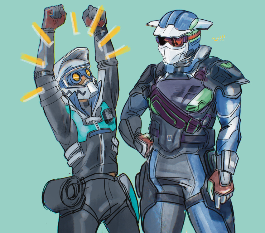 Safebooru - ! !! 1boy 1other ^ ^ absurdres ambiguous gender apex ...