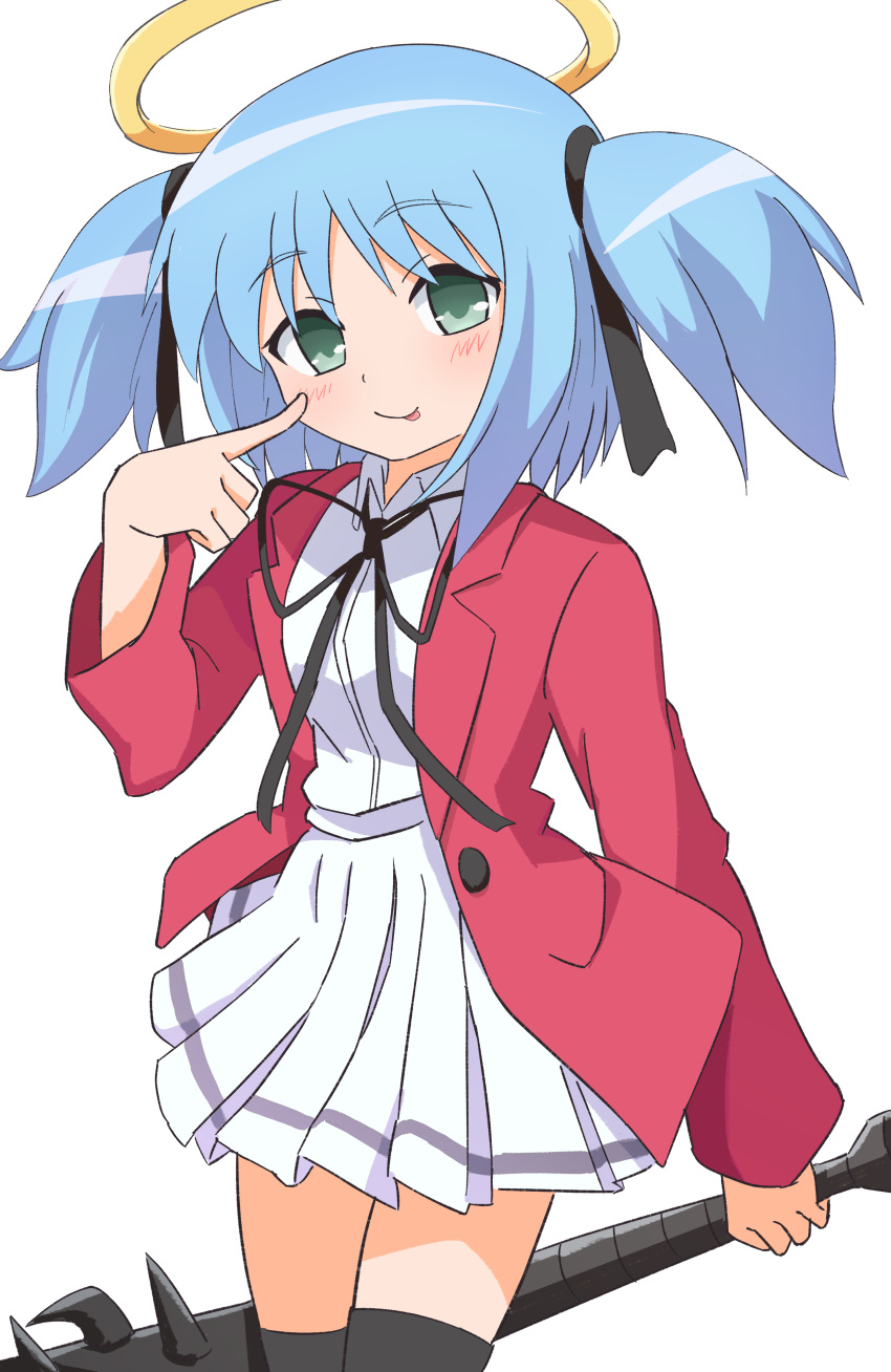 Safebooru - 1girl absurdres black ribbon black thighhighs bokusatsu ...