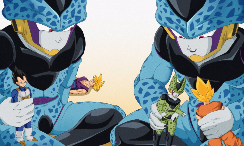 Safebooru - 2boys cell (dragon ball) cell junior character doll ...