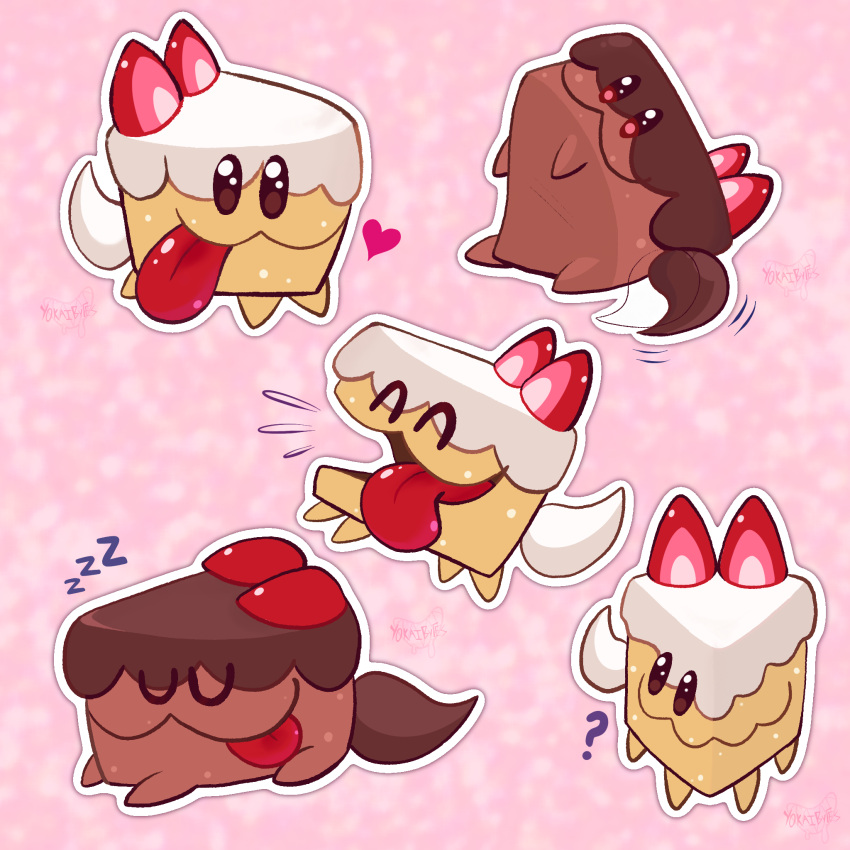 Safebooru - :3 ? animal animal focus cake cake hound cake slice choco ...