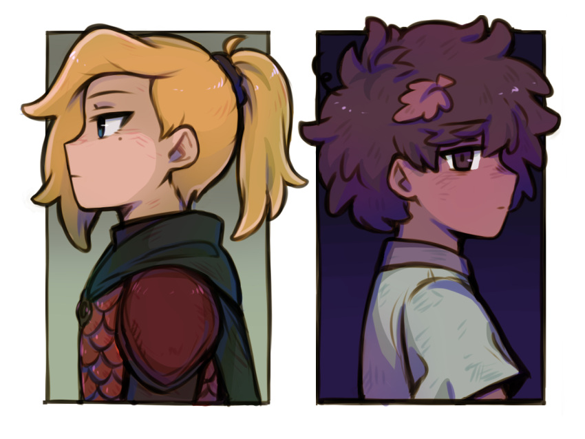 Safebooru - 2girls amphibia anne boonchuy armor black cape blonde hair ...