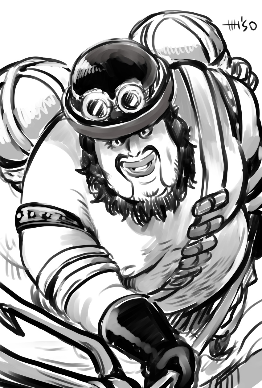 Safebooru - 1boy absurdres armlet beard commentary request facial hair ...