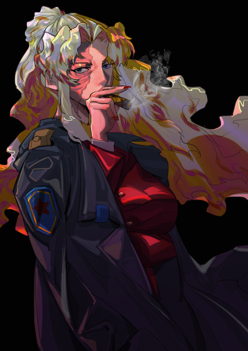 Safebooru - 1girl absurdres balalaika (black lagoon) black background ...