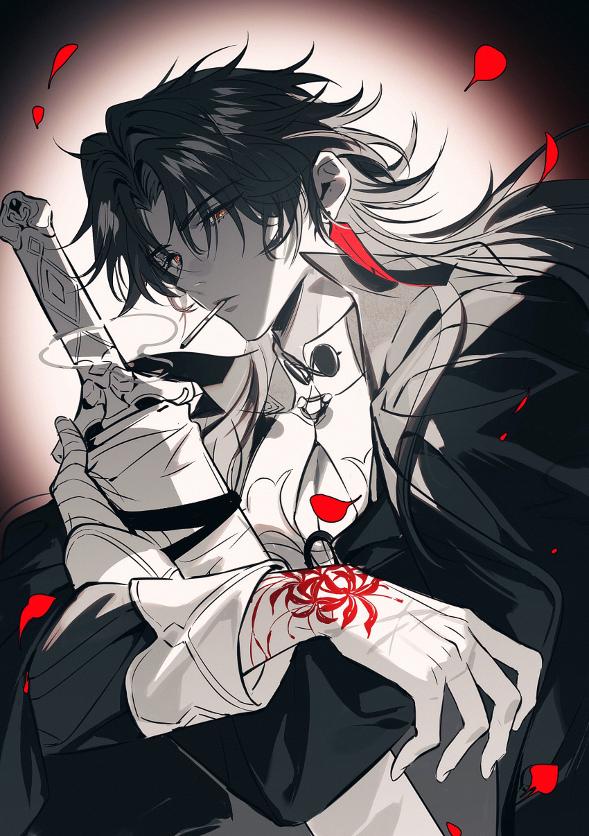Safebooru - 1boy absurdres alternate costume bandaged fingers bandaged ...