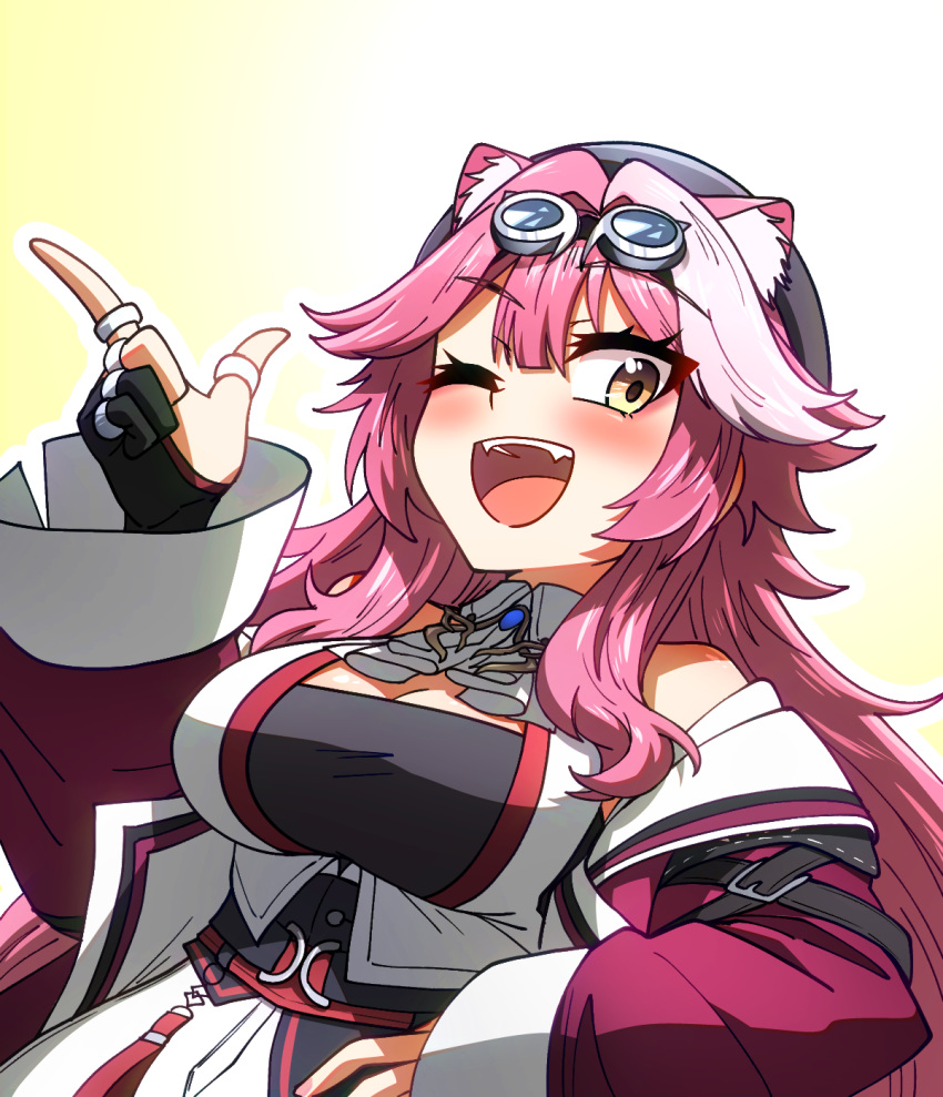 Safebooru - 1girl animal ear fluff animal ears artist glove beret black ...