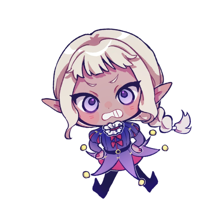 Safebooru - 1boy androgynous angry blush braid braided ponytail ...