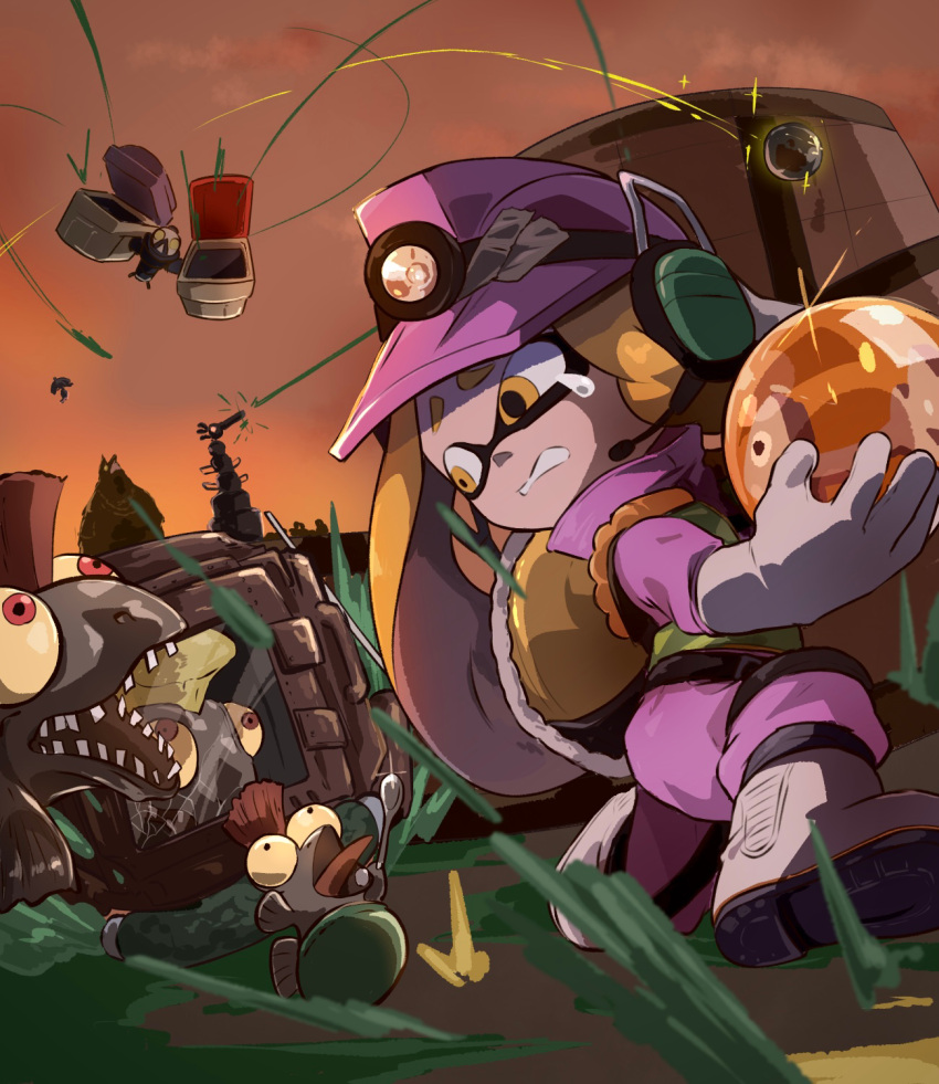 Safebooru - braid crooked teeth gloves golden egg (splatoon) high ...