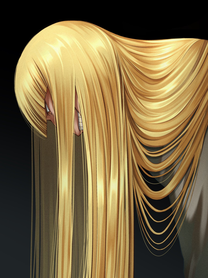 Safebooru - 1boy black background bleach blonde hair blunt bangs brown ...
