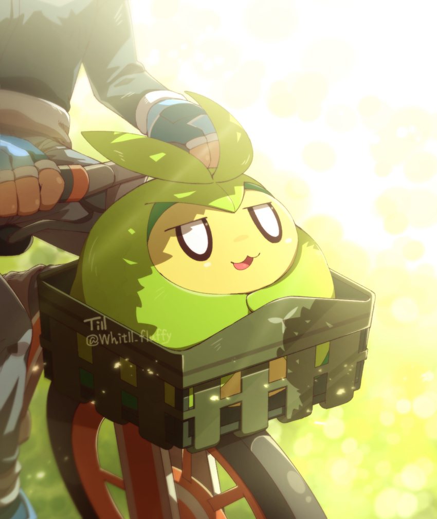 Safebooru - 1boy :d artist name bicycle black eyes blurry bright pupils ...