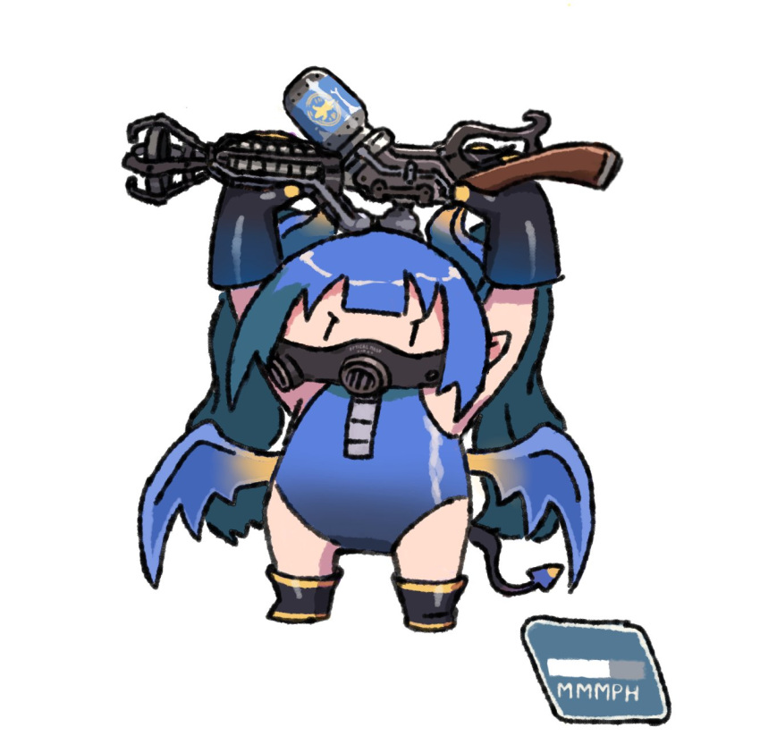Safebooru - 1girl arms up black footwear black gloves blu pyro (tf2 ...