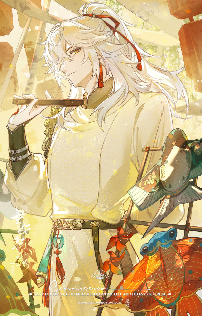 Safebooru - 1boy absurdres alternate costume alternate hairstyle ...