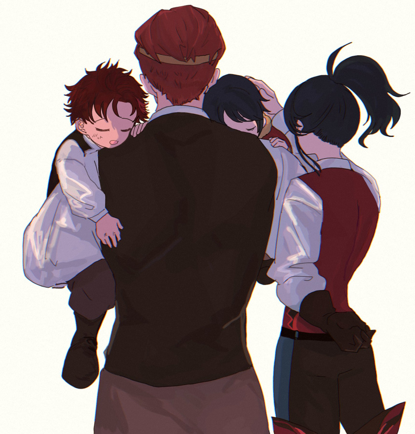 Safebooru - aged down alcryst (fire emblem) black hair brothers ...