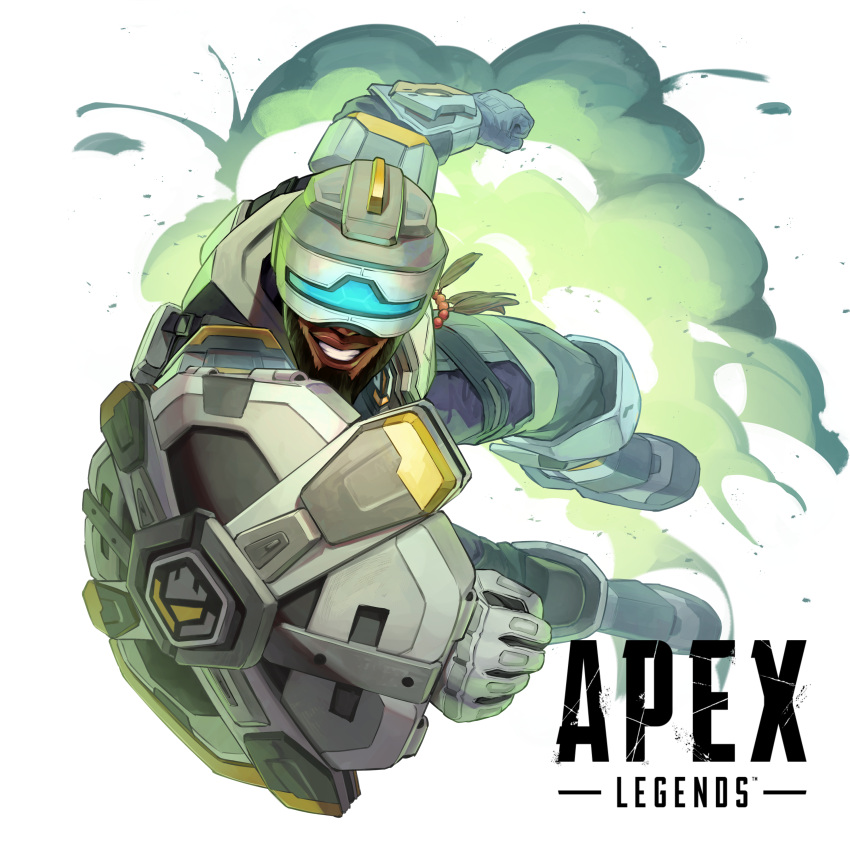 Safebooru - 1boy absurdres apex legends arm shield assault visor beard ...