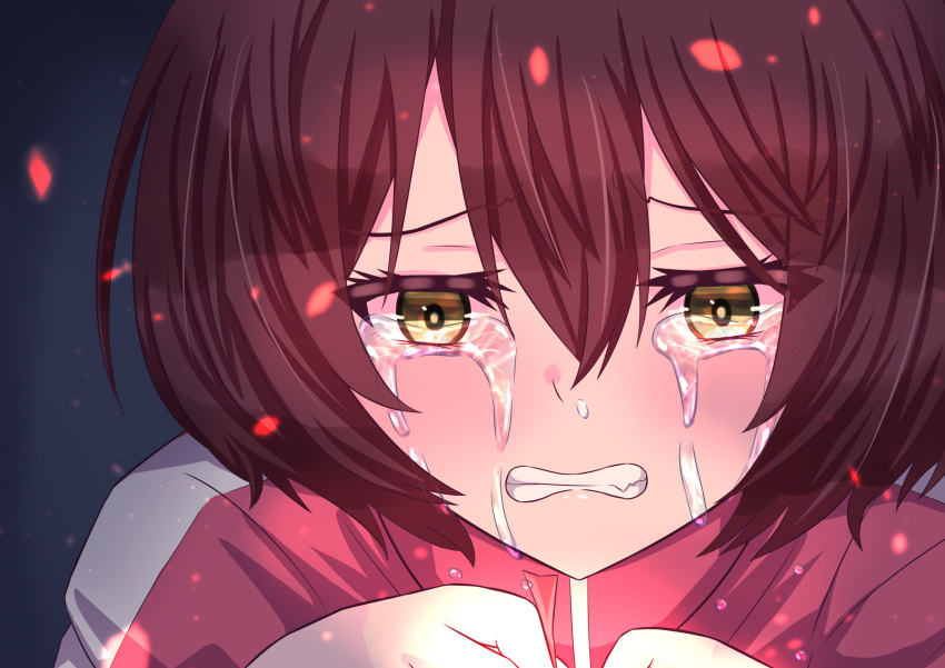 Safebooru - 1girl absurdres clenched teeth crying crying with eyes open ...