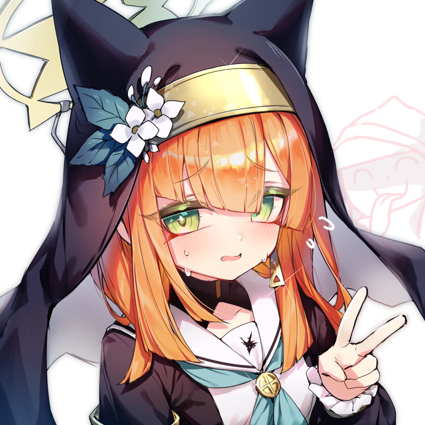 Safebooru - 1girl animal ear headwear arknights blue archive blue ...