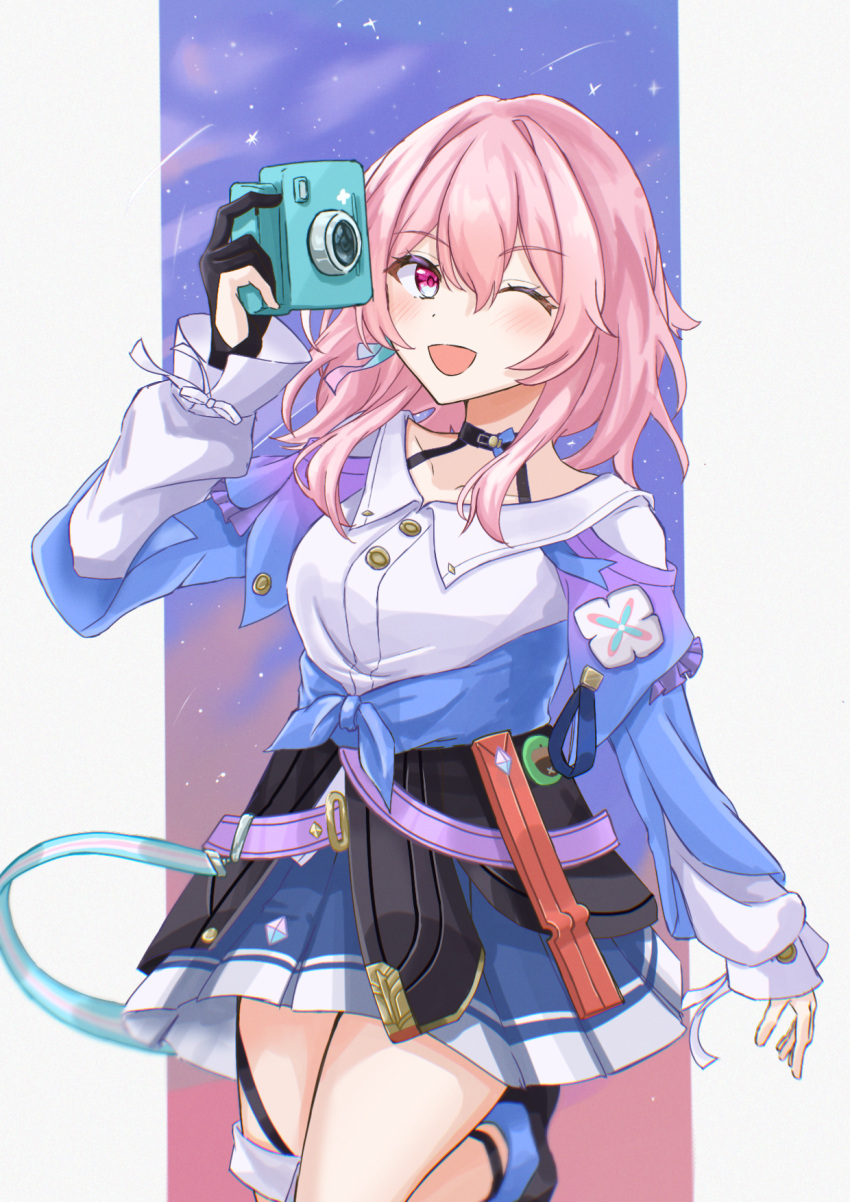 Safebooru - 1girl acorn ankle boots badge black choker black corset black footwear black gloves ...