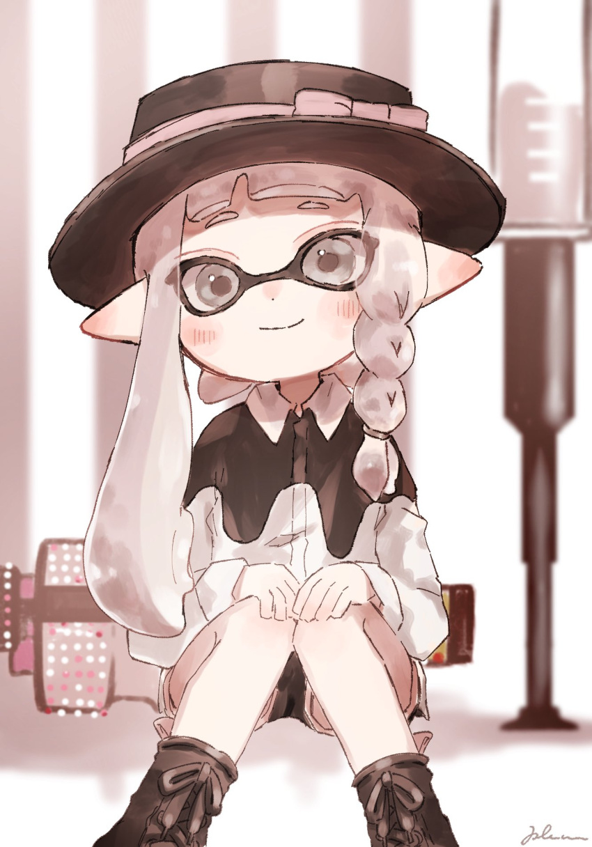Safebooru - .96 gal (splatoon) 1girl artist name asymmetrical hair ...