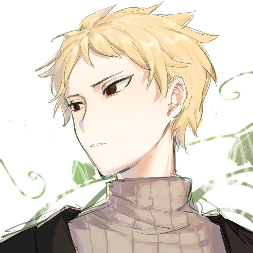 Safebooru - 1boy atou haruki black jacket blonde hair chinese commentary commentary request grey ...