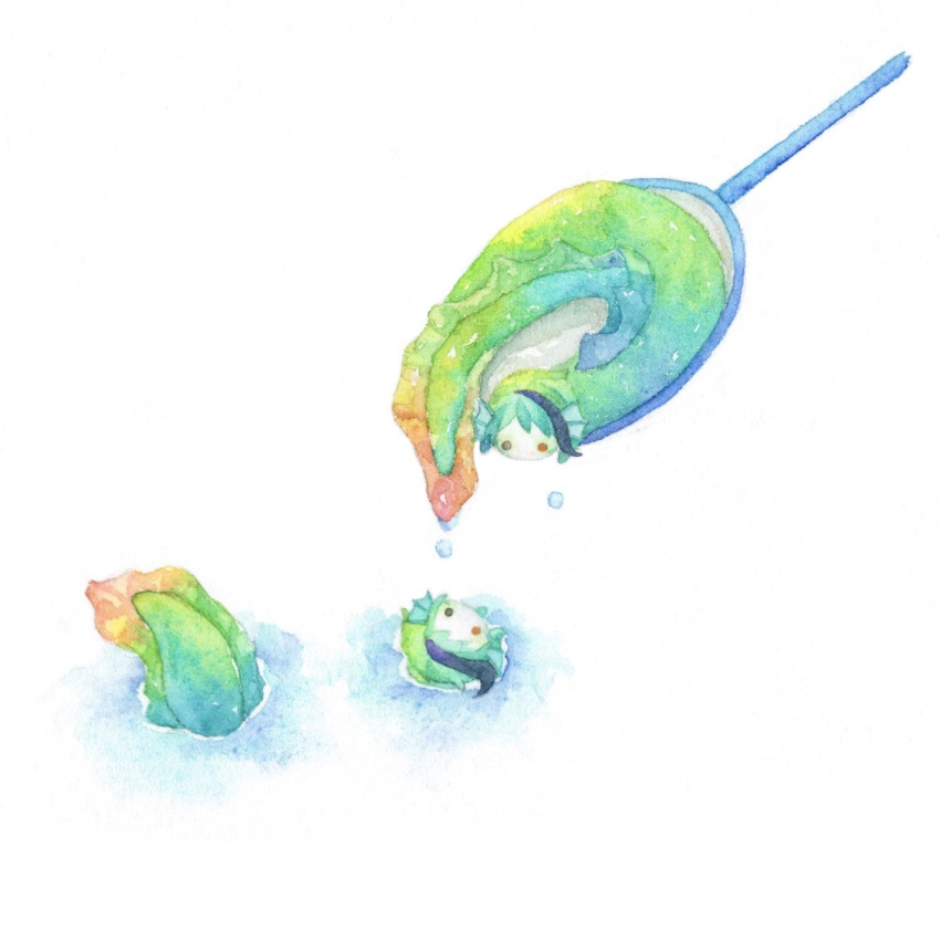 Safebooru - 2boys brothers chibi eel boy fins floyd leech full body ...