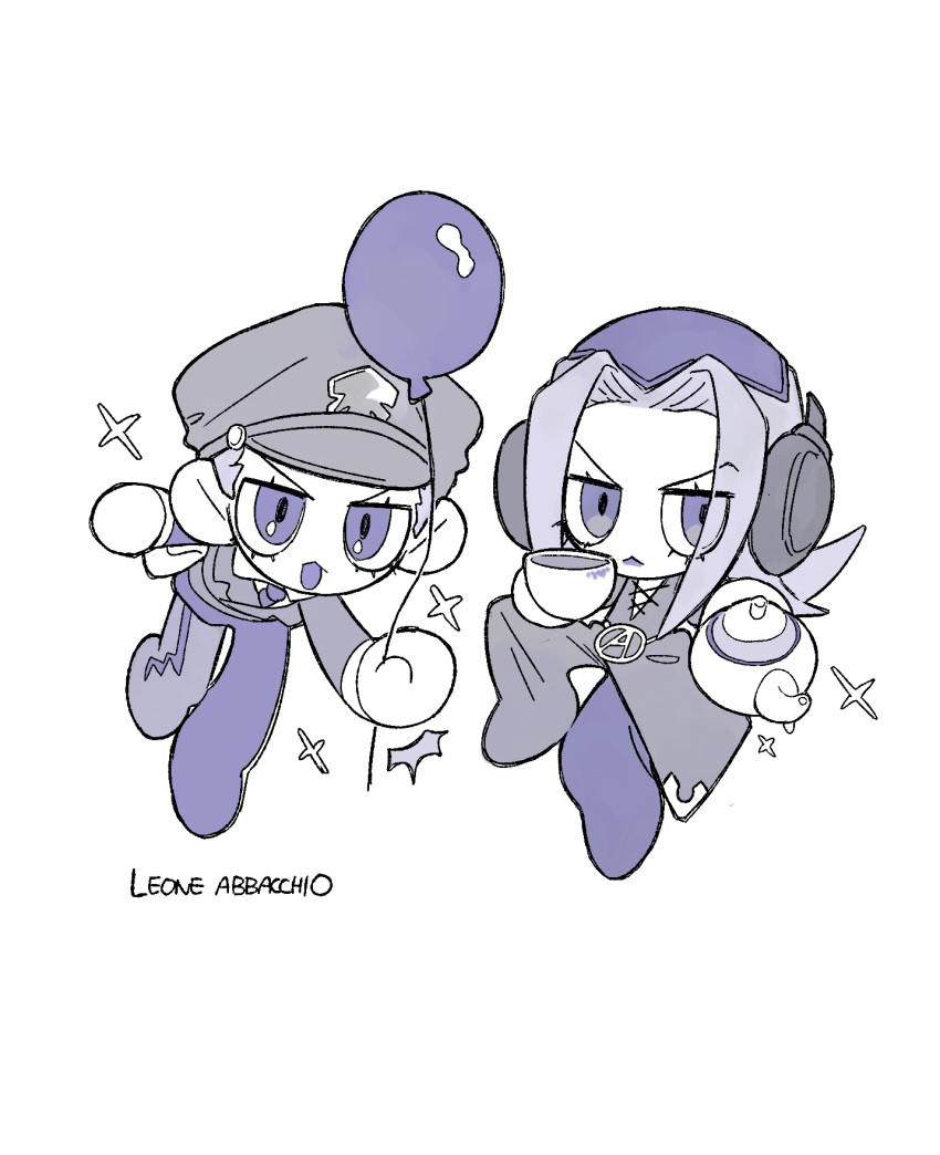 Safebooru - 1boy balloon c73an chibi chibi only closed mouth cup full ...