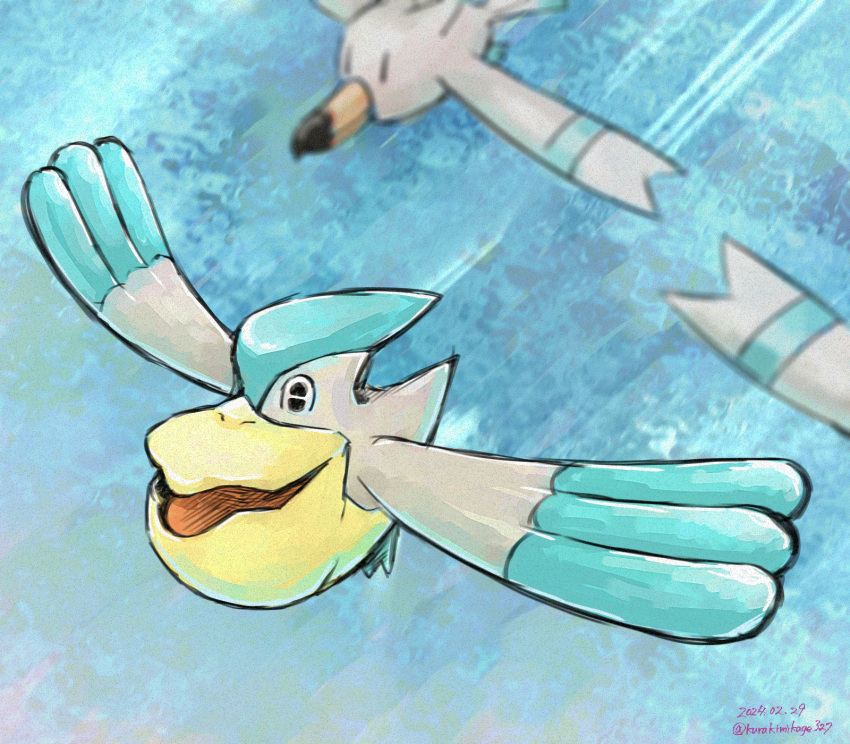 Safebooru - animal focus bird black eyes closed mouth commentary request dated evolutionary line ...