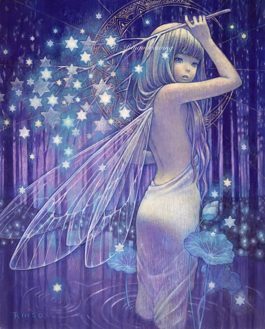 Safebooru - 1girl backless dress backless outfit bare back bare shoulders blonde hair blue eyes ...