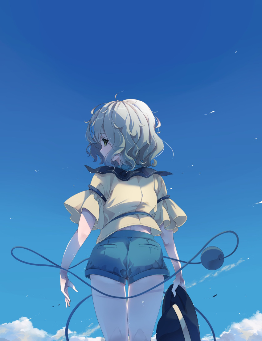 Safebooru 1girl Alternate Costume Black Hat Blue Sky Commentary 9928