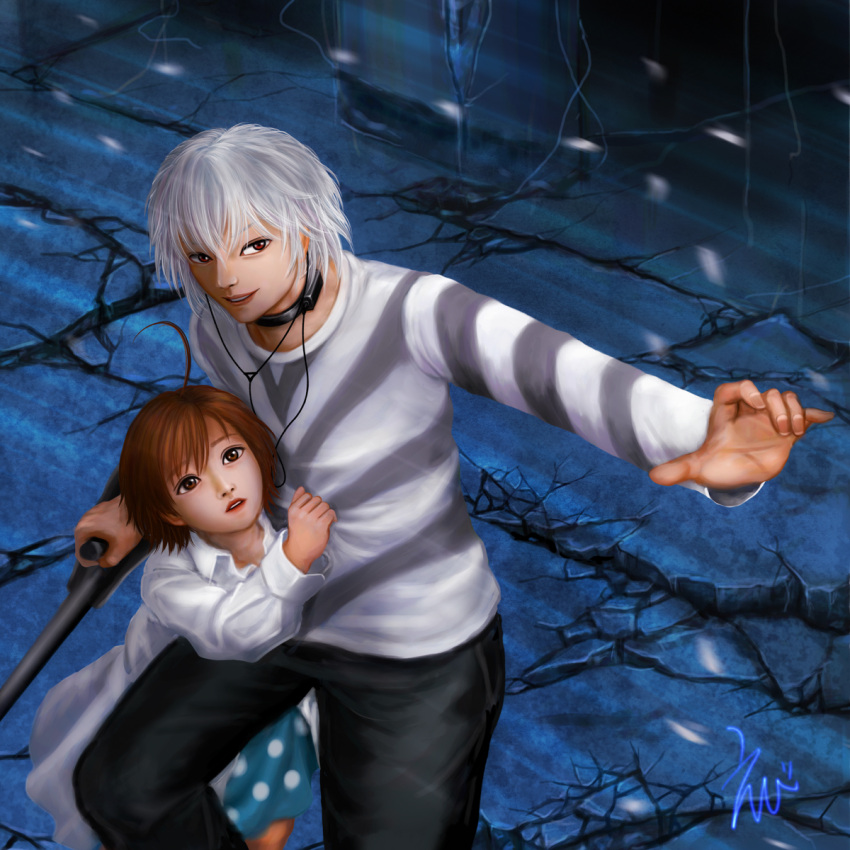 Safebooru - 1boy 1girl accelerator (toaru majutsu no index) age ...