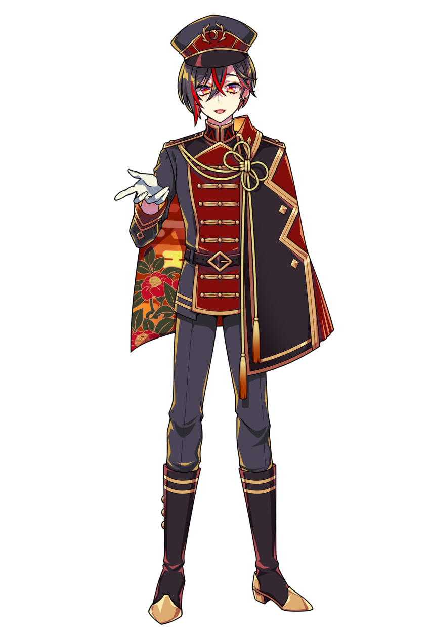 Safebooru - 1boy belt belt buckle black footwear black hair boots buckle cloak commentary ...