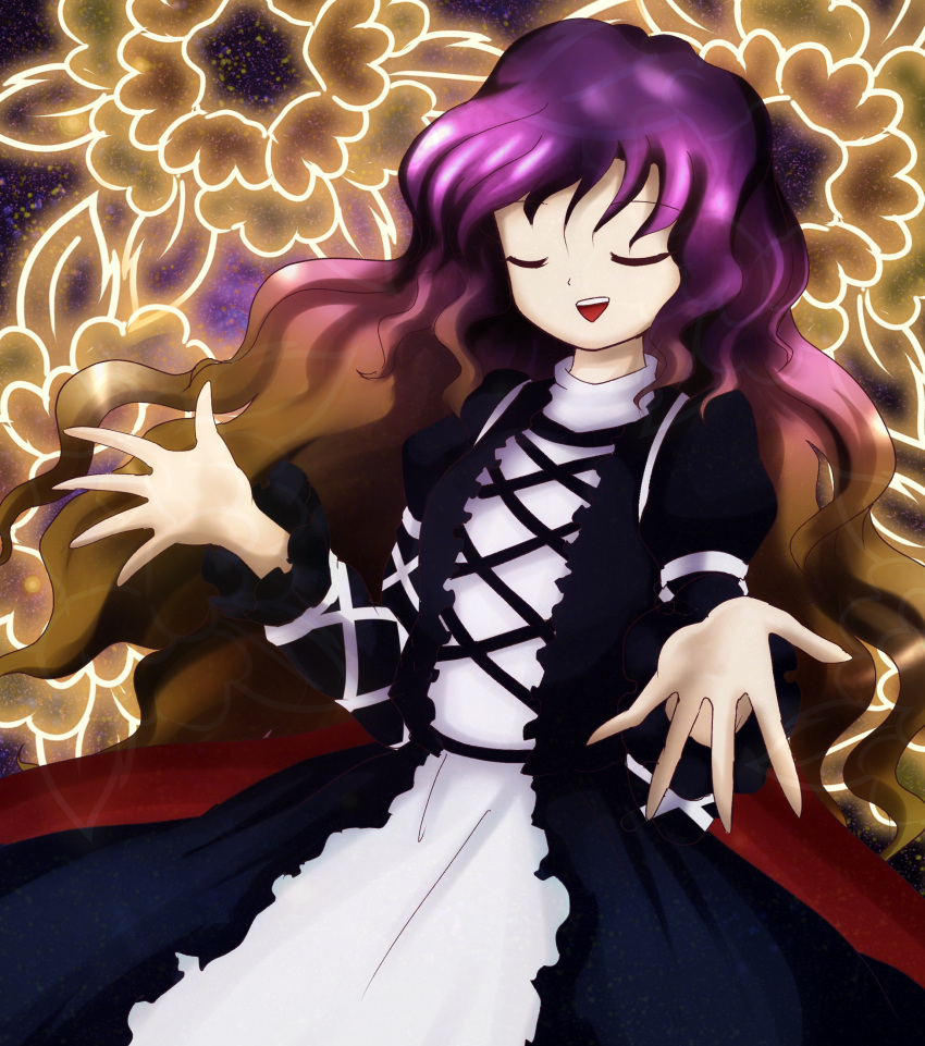 Safebooru - 1girl absurdres dress gradient hair highres hijiri byakuren ...
