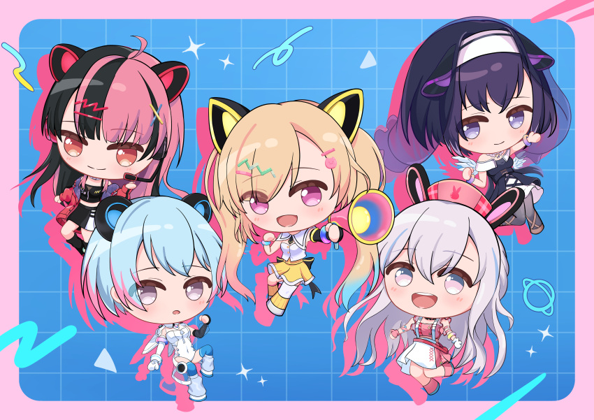 Safebooru - 5girls absurdres animal ears bang dream! bang dream! mugendai mewtype blonde hair ...