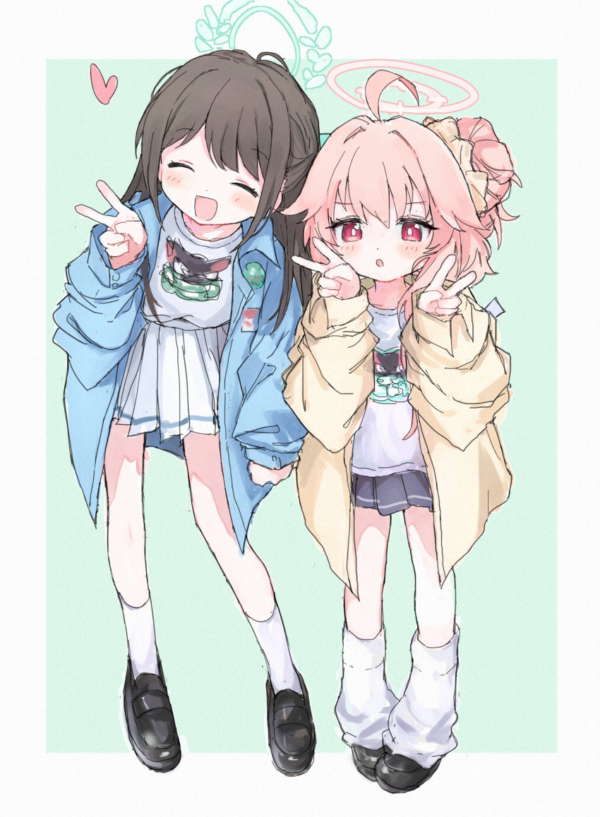 Safebooru - 2girls airi (band) (blue archive) airi (blue archive) black ...