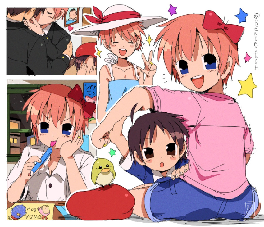 Safebooru - 1girl 2girls bendedede bird doki doki literature club ...