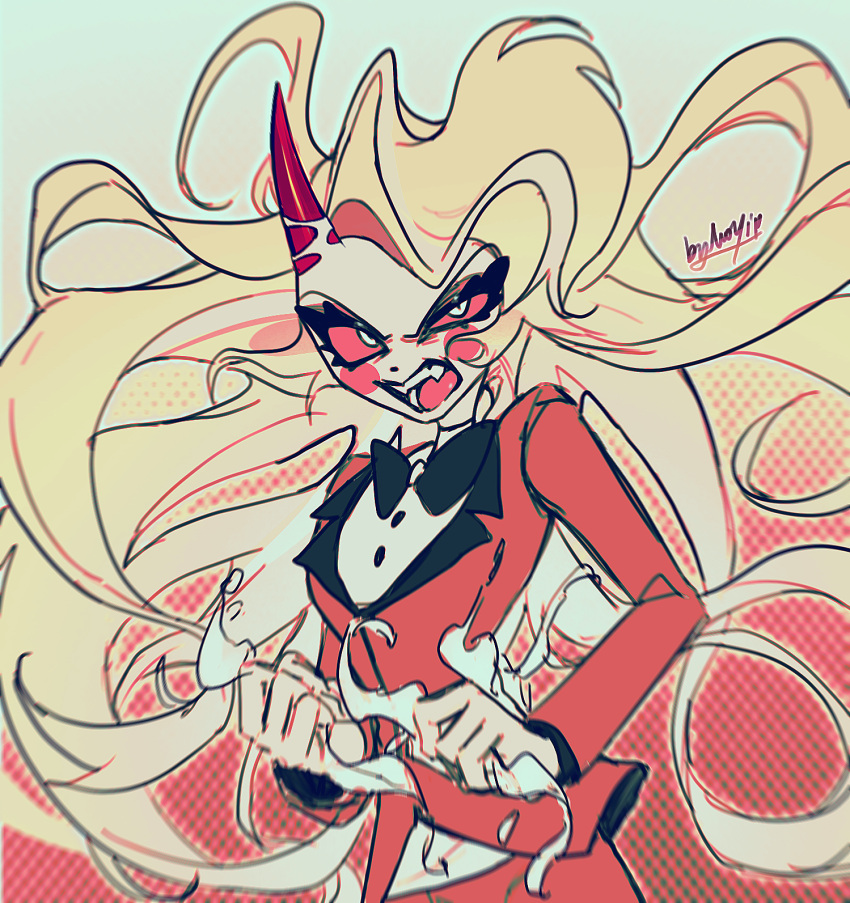 Safebooru - 1girl blonde hair charlie morningstar demon girl demon ...