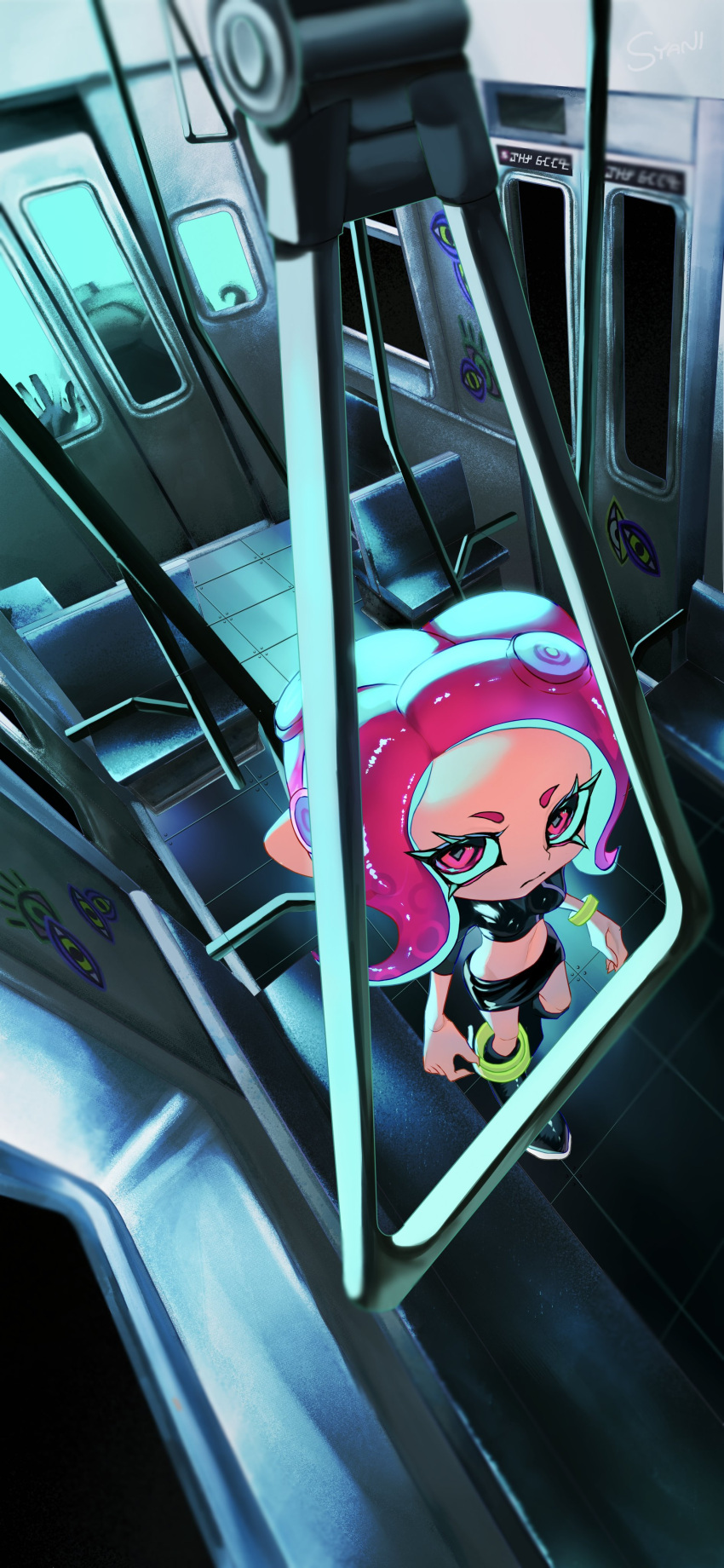 Safebooru 1girl Absurdres Agent 8 Splatoon Bodysuit Highres Looking