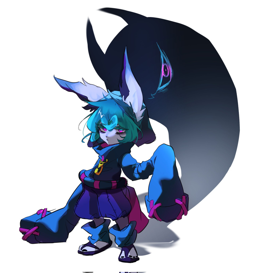 Safebooru - 1girl animal ear fluff black hoodie black nails ...