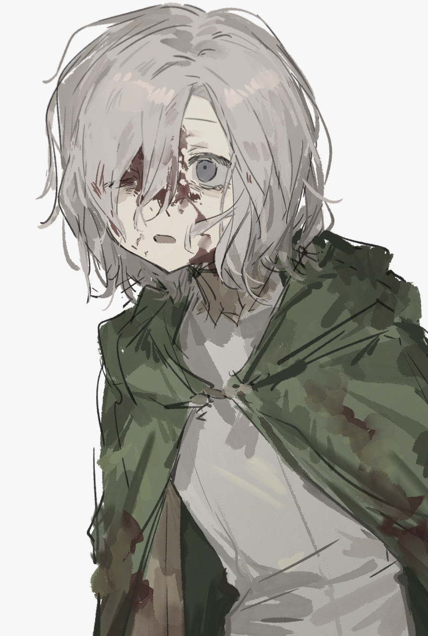 Safebooru - 1071769636 1boy bags under eyes blood blood on clothes ...